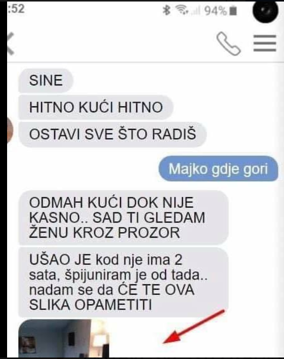 JAVILA MI SE MAMA I REKLA DA HITNO DOĐEM KUĆI JER SE NEŠTO ČUDNO DOGAĐA: Snimila mi je moju ženu ...