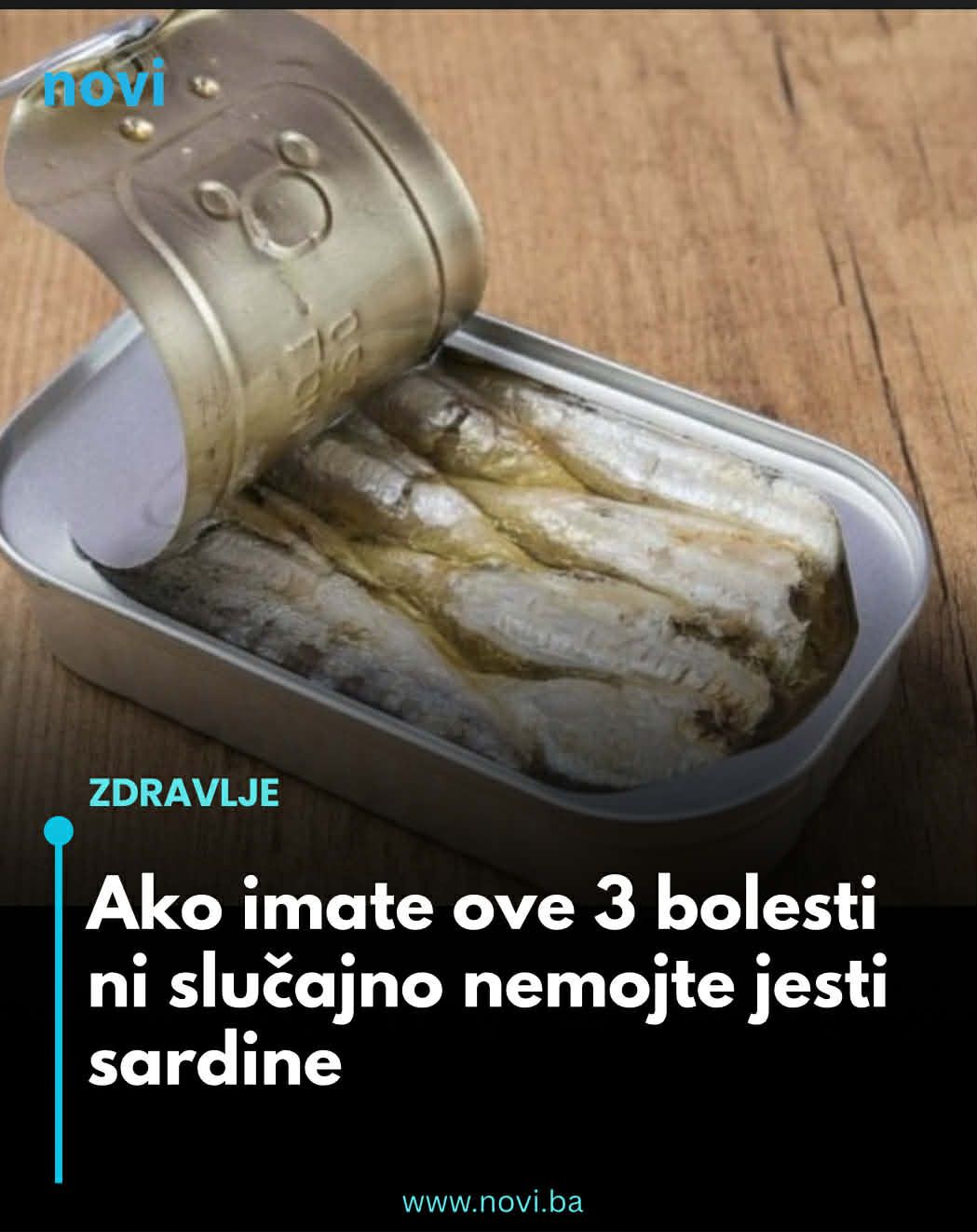 Ako imate ove 3 bolesti ni slučajno nemojte jesti sardine