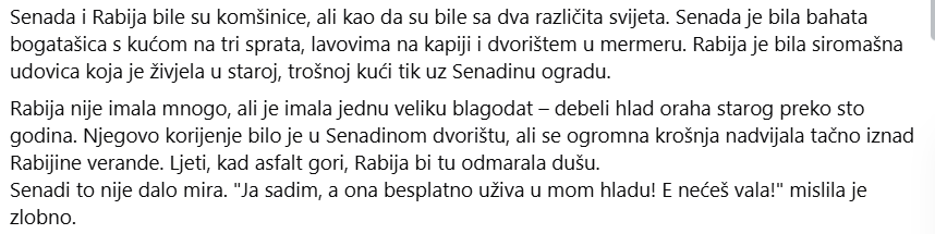 Posekla je orah da bi komšinica gorela na suncu a godinama kasnije ...
