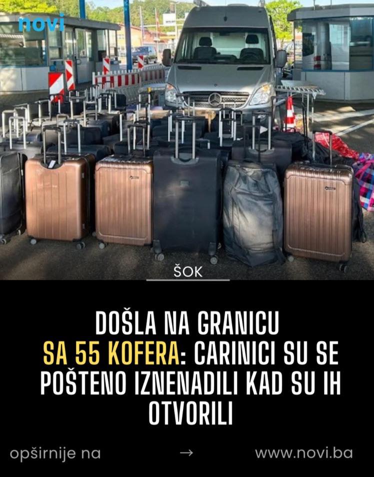 Došla na granicu s 55 kofera: Carinici su se pošteno iznenadili kad su ...