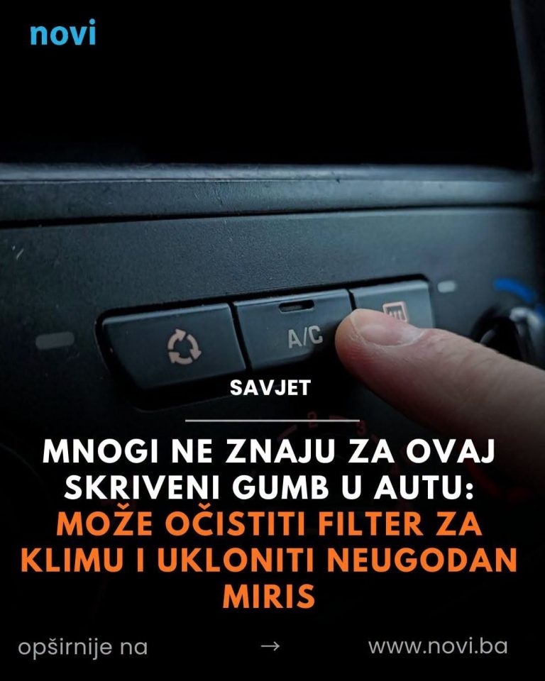 Mnogi ne znaju za ovaj skriveni gumb u autu: Može očistiti filter za ...